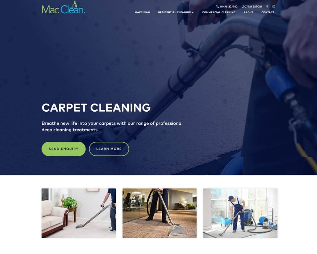 🧹 Websites For Cleaners In Greenock | Design Hero