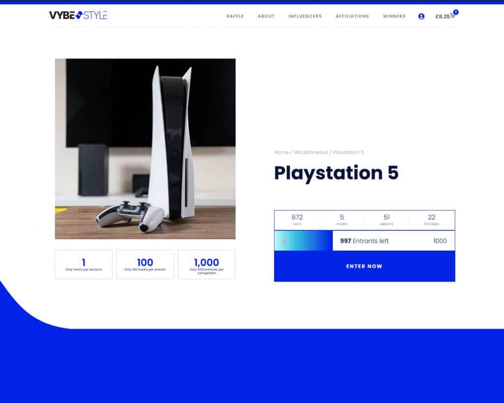 🎉 UK Raffle Competition Site Builder | Design Hero