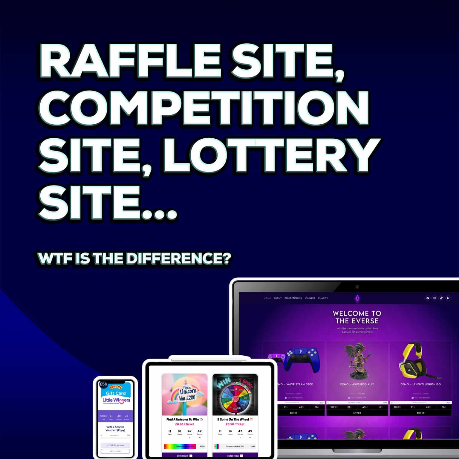 🎉 UK Raffle Competition Site Builder | Design Hero